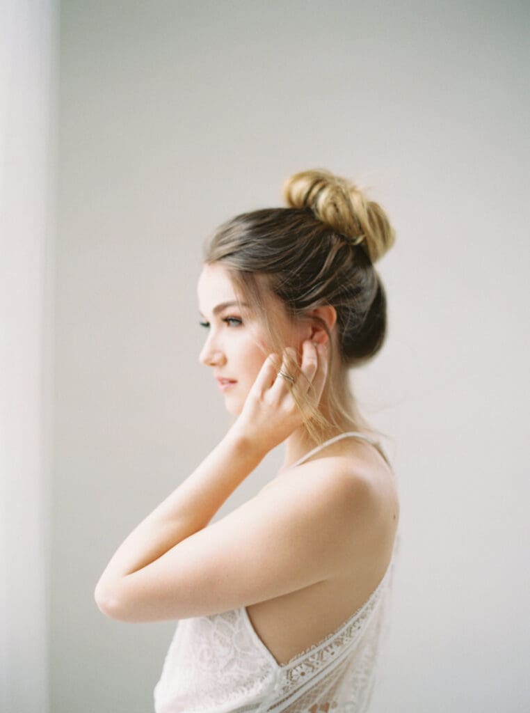Lace Bridal Robes - Lookbook shoot for Stella Ann Designs - Showit Blog