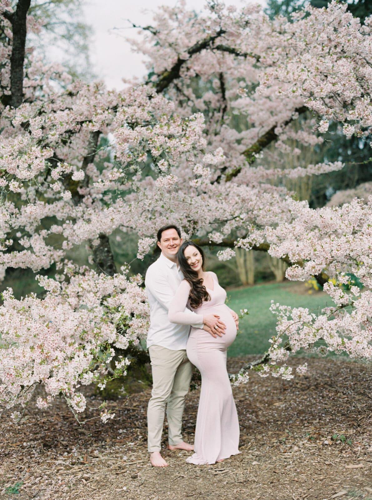 Spring Maternity Session - at UW Arboretum - on Film