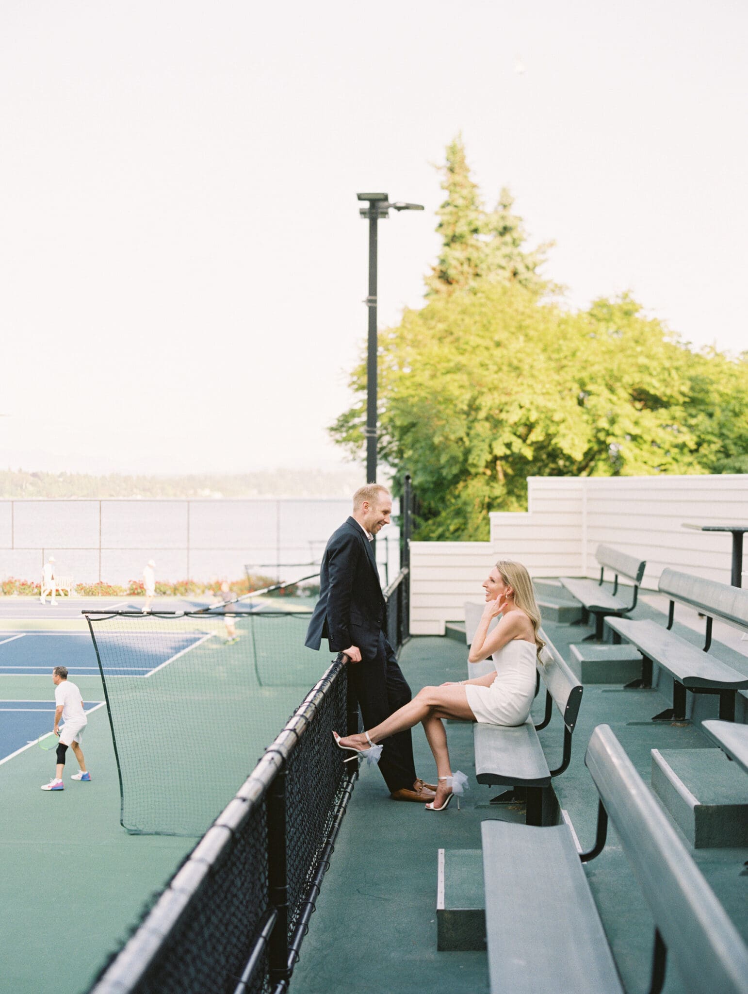 Seattle Tennis Club Engagement : Nostalgic and Elegant